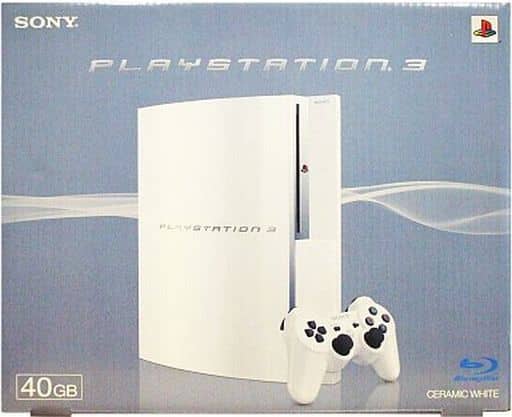 PS3 Hard PlayStation 3 Main Unit Ceramic White (HDD 40 gb) (Condition ...
