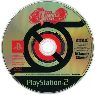 PS2 software The Rumblefish (condition : game disc only) | Game ...