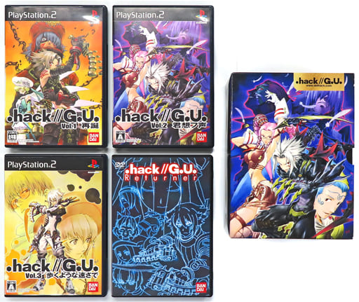 Hack / / G. U. Vol. 1 ~ Vol. 3 + anime DVDs ". hack//G. U. Returner ...