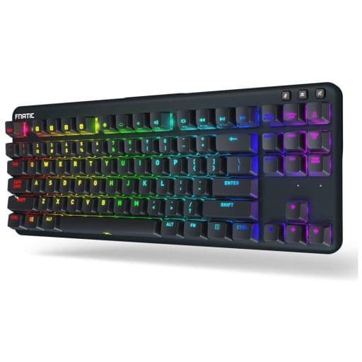 Fnatic Gear Wired RGB Mechanical Gaming Keyboard miniSTREAK Red Silent ...