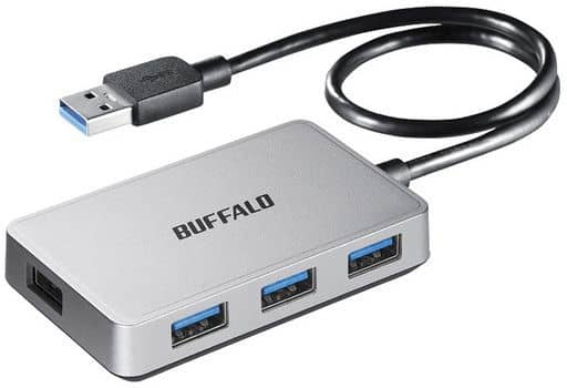 Buffalo USB Hub USB3.0 バスフパワーハブ 4-Port Magenet Type (Silver) [BSH4U300U3SV] | PC | Suruga-ya.com