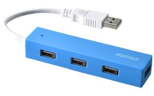 PC hardware USB Hub USB2.0 Bus Power Type 4 Port (Blue) [BSH4U25BL ...