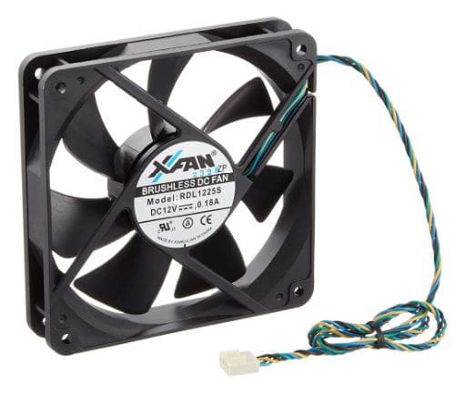 PC hardware PC Fan X-FAN DC Fan Motor 1700 rpm 120 mm Sq. 25 mm Thick ...