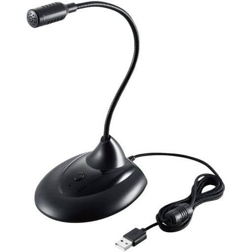 ELECOM Wired USB-A Stand Type Microphone [HS-MC07UBK] | PC | Suruga-ya.com