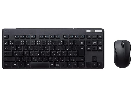 PC hardware Elecom Wireless Slim Compact Keyboard & Mouse [TK-FDM109MBK ...