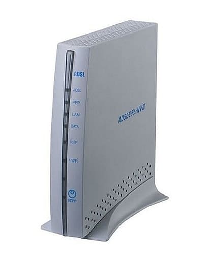 駿河屋 - NTT東日本 ADSLモデム-NV3 スプリッタセット[NV3-SPLR(B)](状態：電話機コード(20cm)欠品)（無線LAN機器）