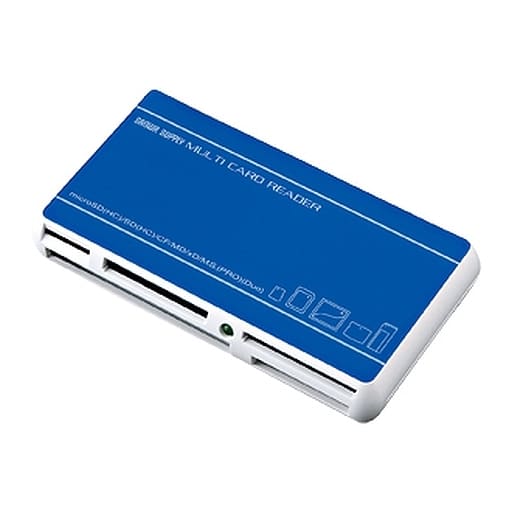 PC hardware Sanwa Supply USB2.0 Dual Bus Card Reader / Writer (Blue ...