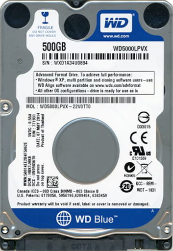 PC hardware Logitech 2.5 inch internal hard drive 500 gb [LHD-N500SAK2 ...