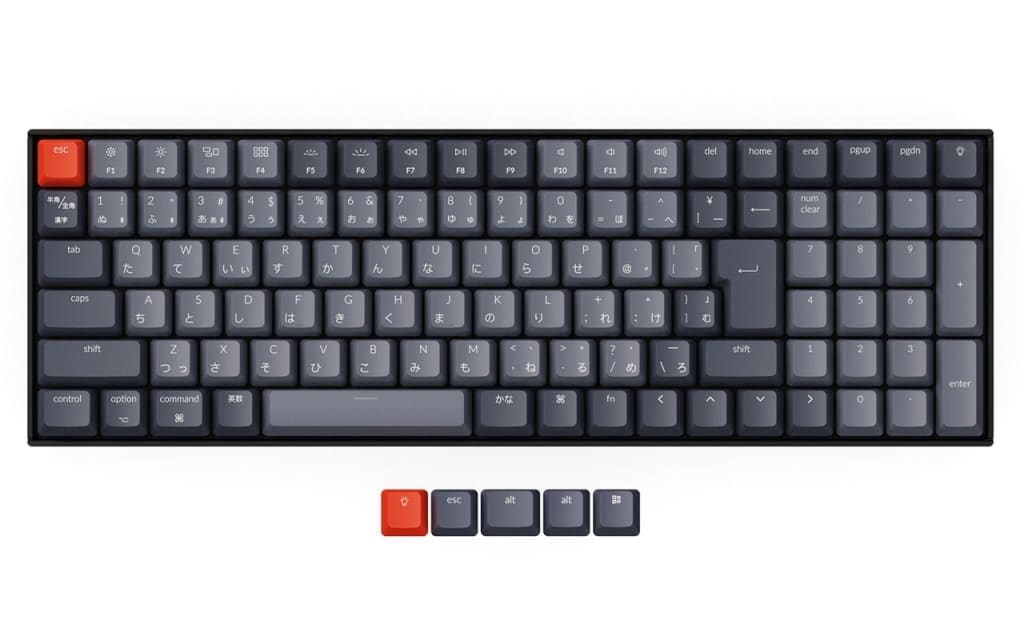 駿河屋 - Keychron ワイヤレスメカニカルキーボード K4A1(白色LED/日本語配列/Gateron G Pro 赤軸)[K4A1 ...