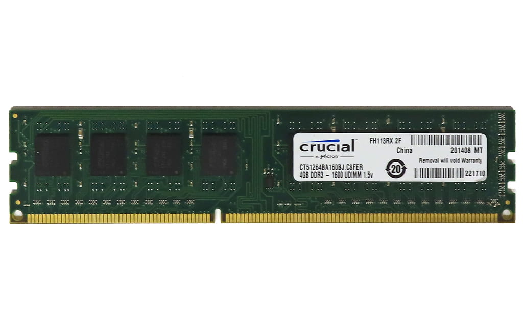 駿河屋 - crucial デスクトップ用メモリーモジュール 4GB DDR3-1600[CT51264BA160BJ.C8FER]（メモリーモジュール）