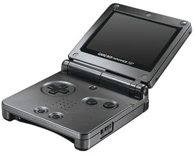 GBA Hard North American version of Game Boy Advance SP body graphite ...