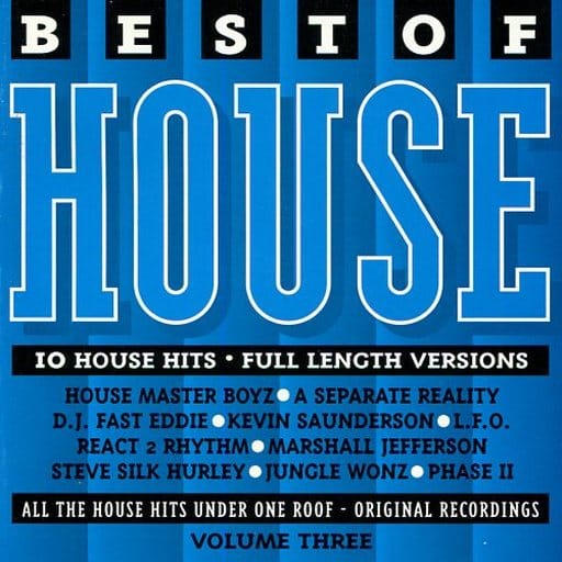 Import other CDs VARIOUS ARTISTS / BEST OF HOUSE 3 [import edition ...