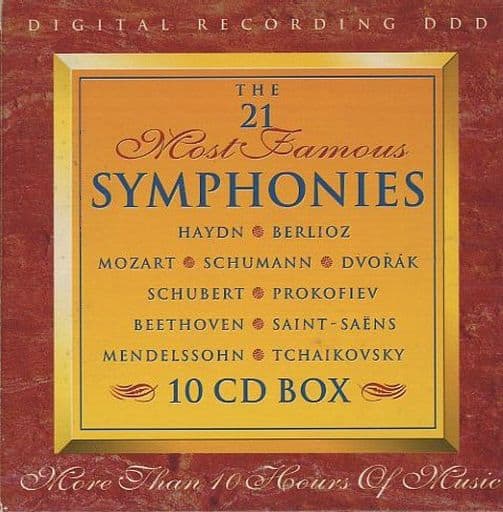 Imported classic CD The 21 Most Famous SYMPHONIES | Music software ...