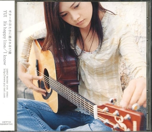 Japanese music indies CD Yui / I Know/It's happy line (Condition : Lyric card condition is ...