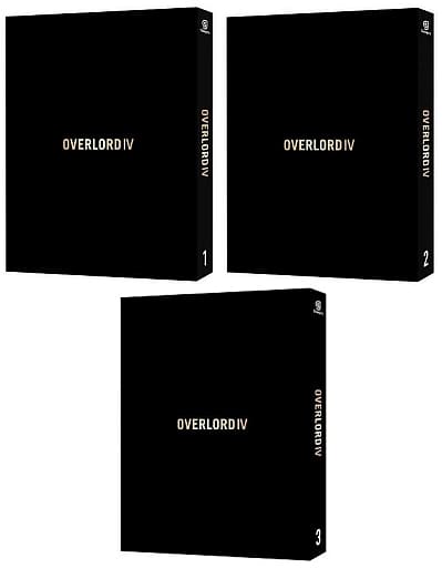Anime Blu-ray Disc Overload IV First Production Version 3-Volume Set ...