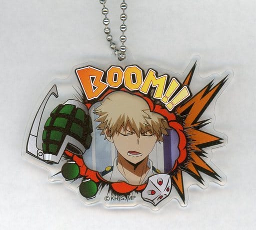 Katsuki Bakugo (Closed eyes) "MY HERO ACADEMIA Deco Flared Kuryl Key ...