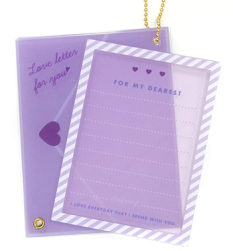 Purple Love Letter Card Size 「 Character Fuku KUJI ONLINE×fanfancy ...