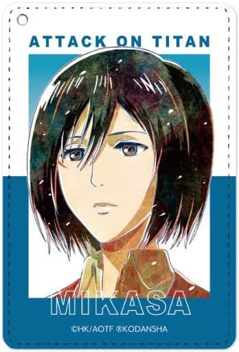 Mikasa Ackerman Ani-Art 2 nd installment 1 pocket pass case 「 Attack on ...