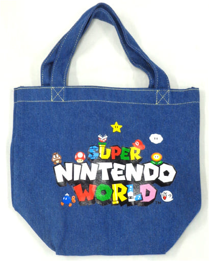 Logo (Super Nintendo World) Tote Bag (Denim Fabric) "Super Mario ...