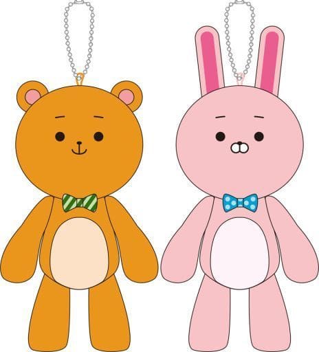Usao-kun & Kumao-kun Plush toy mascot set "Ura Michio Dani" | Goods ...