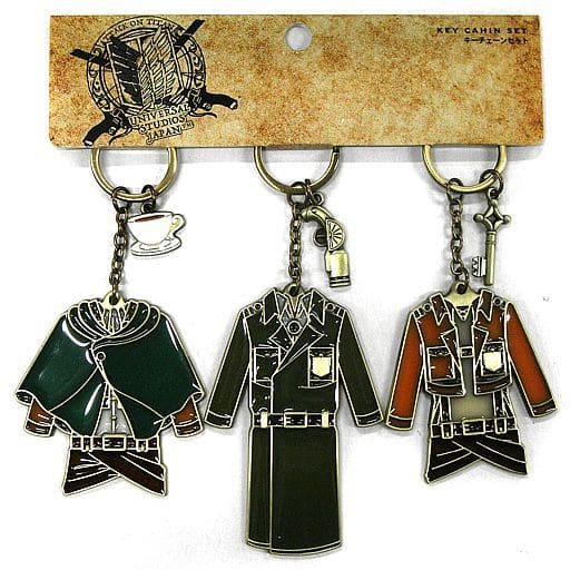 Miscellaneous goods Eren & Elvin & Levi, Key Chain Set (3-Pack) "Attack ...