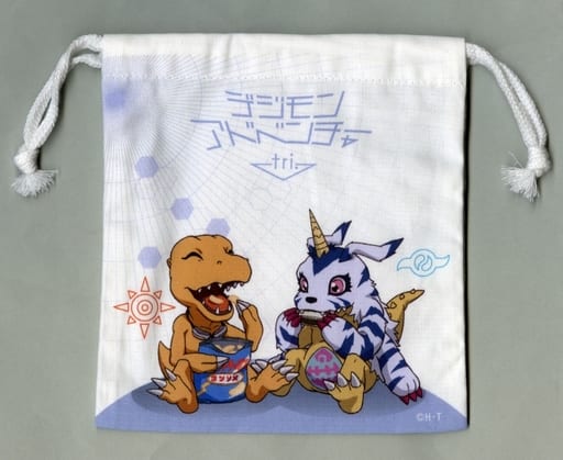 Agmon & Gabmon Draw drawstring bag "DIGIMON ADVENTURE tri." | Goods ...