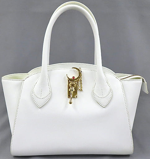 [Damage] Moon Stick Leather Bag (Small) White "Pretty Guardian Sailor ...