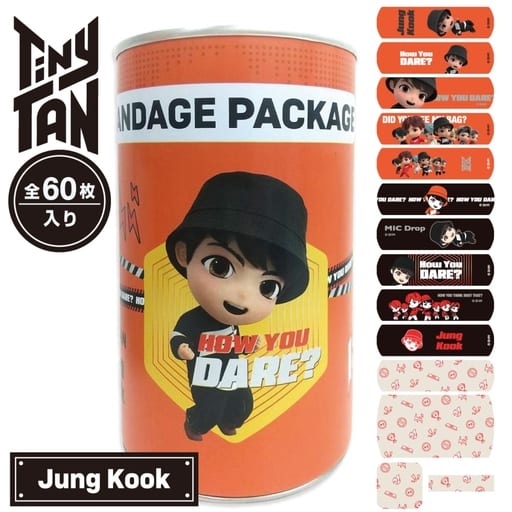Jongguk (BTS / BTS) Can Adhesive Bandages (60 Sheets) MIC Drop "TinyTAN" | Goods / Accessories ...