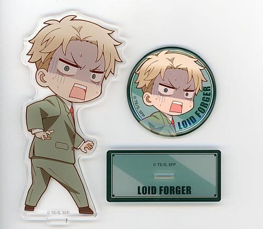 Lloyd Forger Acrylic Stand & metal badge Set "SPY×FAMILY" WIT STUDIO 10 ...
