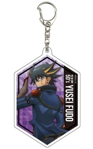 Fudo Yusei "Acrylic Key Holder Yu-Gi-Oh! 5D's 03. Facing ver. Draw down ...