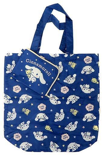 Cinnamon (Whole Pattern) Eco Bag with Pouch "Cinnamoroll" | Goods ...