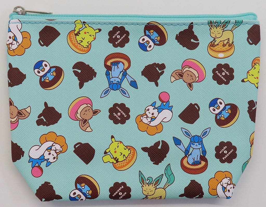 [Single Item] Set (Green) Pouch "Mister Donut x Pocket Monsters Misudo ...