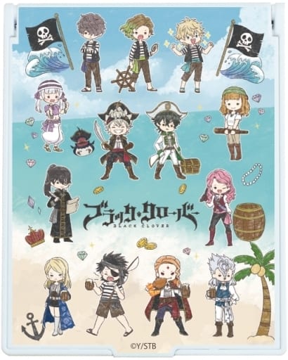 Set (Pirates ver.) Graph Art Design Deka Character Mirror "Black Clover ...