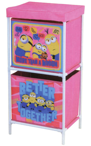 Miscellaneous goods Collection (Pink) Premium 2-tier storage box ...