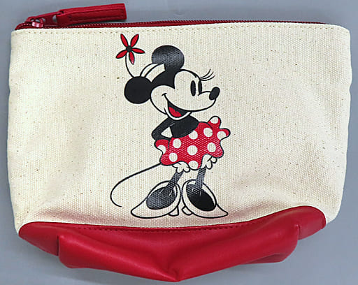 Minnie Mouse (whole body) canvas pouch "Disney" limited to Tokyo Disney ...