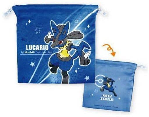 Lucario Flat drawstring bag Starlight "Pocket Monsters" | Goods ...