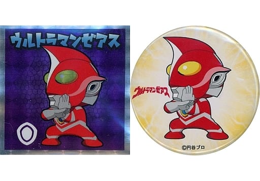Ultraman Zearth (Mini Character) metal badge & Sticker Set "Ultraman ...