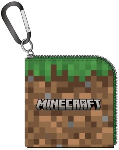 Miscellaneous goods Grass Block L-shaped Pouch "MINECRAFT" | Goods ...