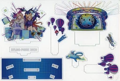 Lucifer & Pandora's Special Acrylic Stand "Monster Strike XFLAG PARK ...