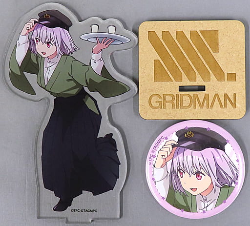 Akane Shinjo Drawing Culture Festival Acrylic Stand & metal badge Set ...