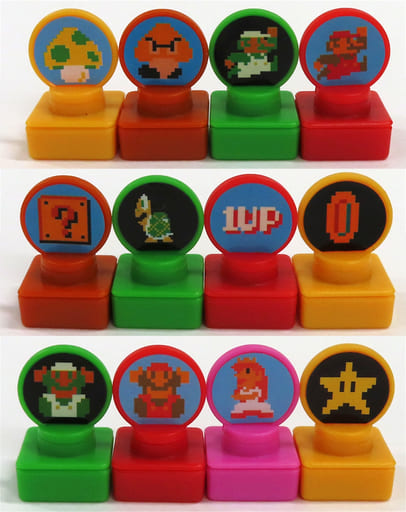 Miscellaneous goods 12 kinds set "SUPER MARIO BROS. World Map Stamp ...