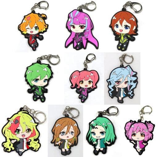 Key holder 10 kinds set rubber key ring "Macross Δ SANKYO presents ...