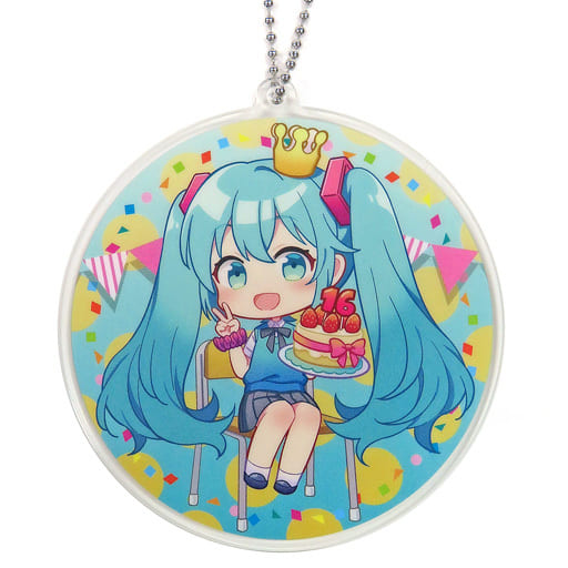 Hatsune Miku Acrylic Key Chain "Hatsune Miku 16th Anniversary" "Hatsune ...