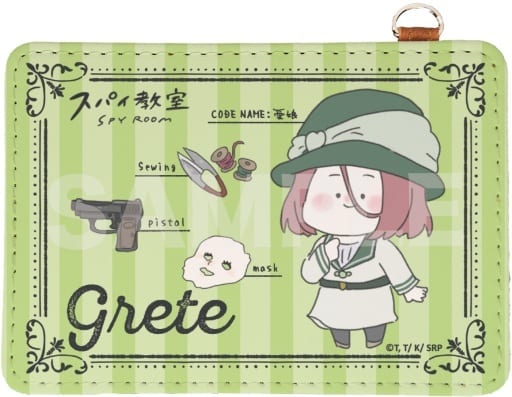 02. Grete Chi Kore Leather Pass Case "Spy Classroom" | Goods ...
