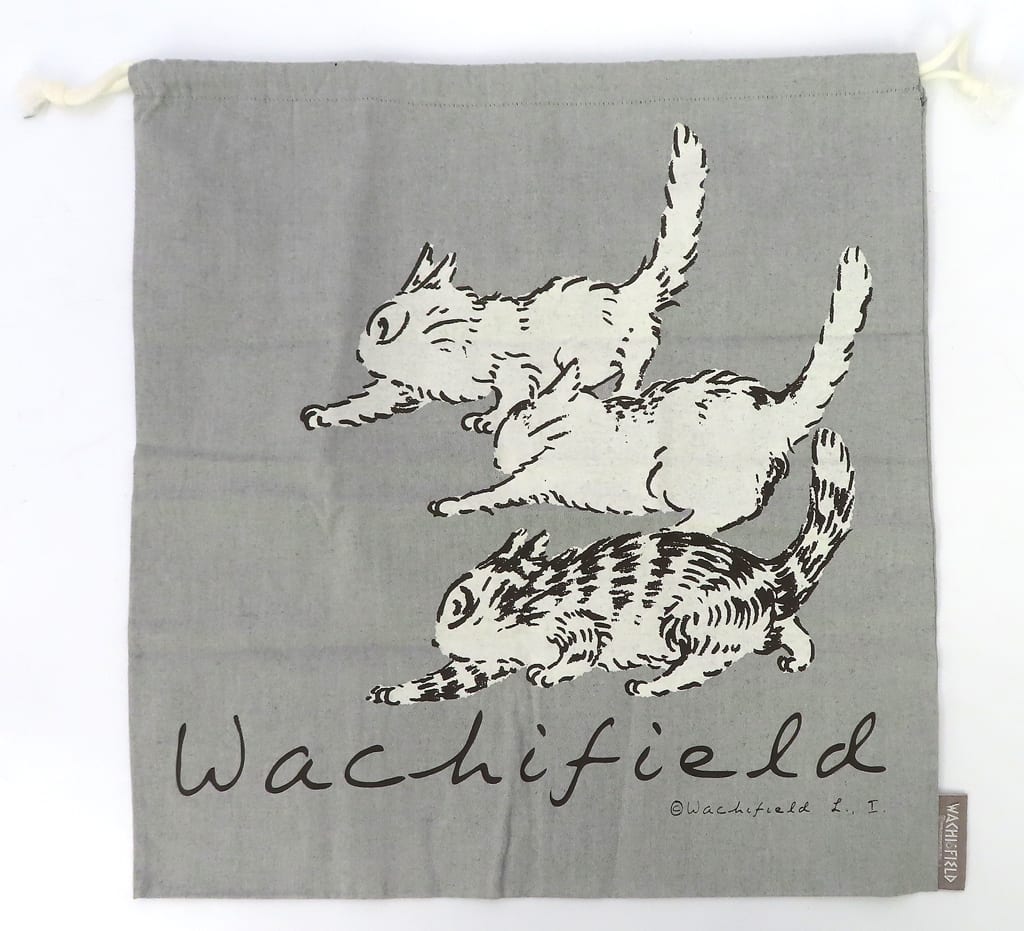 駿河屋 - 集合(グレー/左向き) ビッグ巾着 「WachiField-わちふぃーるど-」（その他）