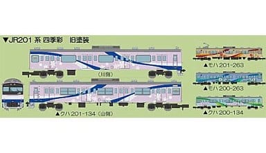 Railway model 1/150 JR201 Series Shikisai 4-Pair Set "Railway Collection" (229292) | Toy Hobby ...