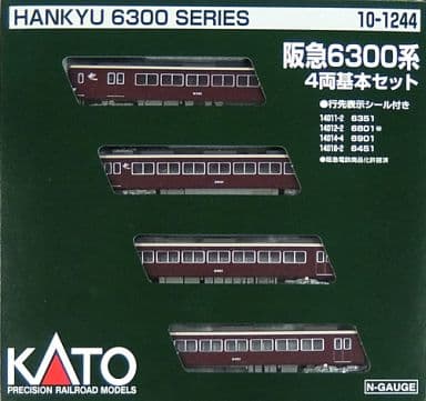Railway model 1/150 Hankyu 6300 series 4-car basic set [10-1244] | Toy Hobby | Suruga-ya.com