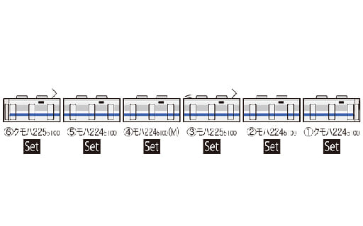 1/150 JR 225 5100 series suburban train Hanwa Line 6-car set [98624] | Toy Hobby | Suruga-ya.com
