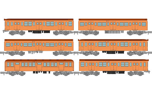 Railway model 1/150 Teito Rapid Transit Authority Ginza Line 2053 train set 6 cars' Railway ...