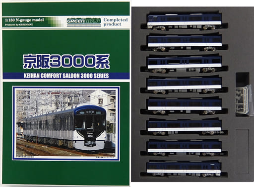 Railway model 1/150 Keihan 3000 series eight car set with power [4083] | Toy Hobby | Suruga-ya.com